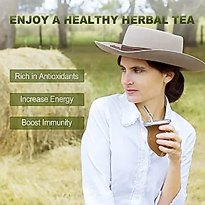 FullChea - Yerba Mate Tea Bag, 40 Teabags, 3g/bag - Unsmoked, Cultivated From Argentina - Rich In Antioxidants And Plant Nutrients