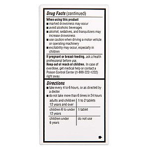 Rite Aid Antihistamine Allergy Relief with Diphenhydramine | Allergy Medicine | Easy-to-Swallow Small Tablet Size Allergy Relief | Common Cold & Respiratory Allergy Medication (200 Count)