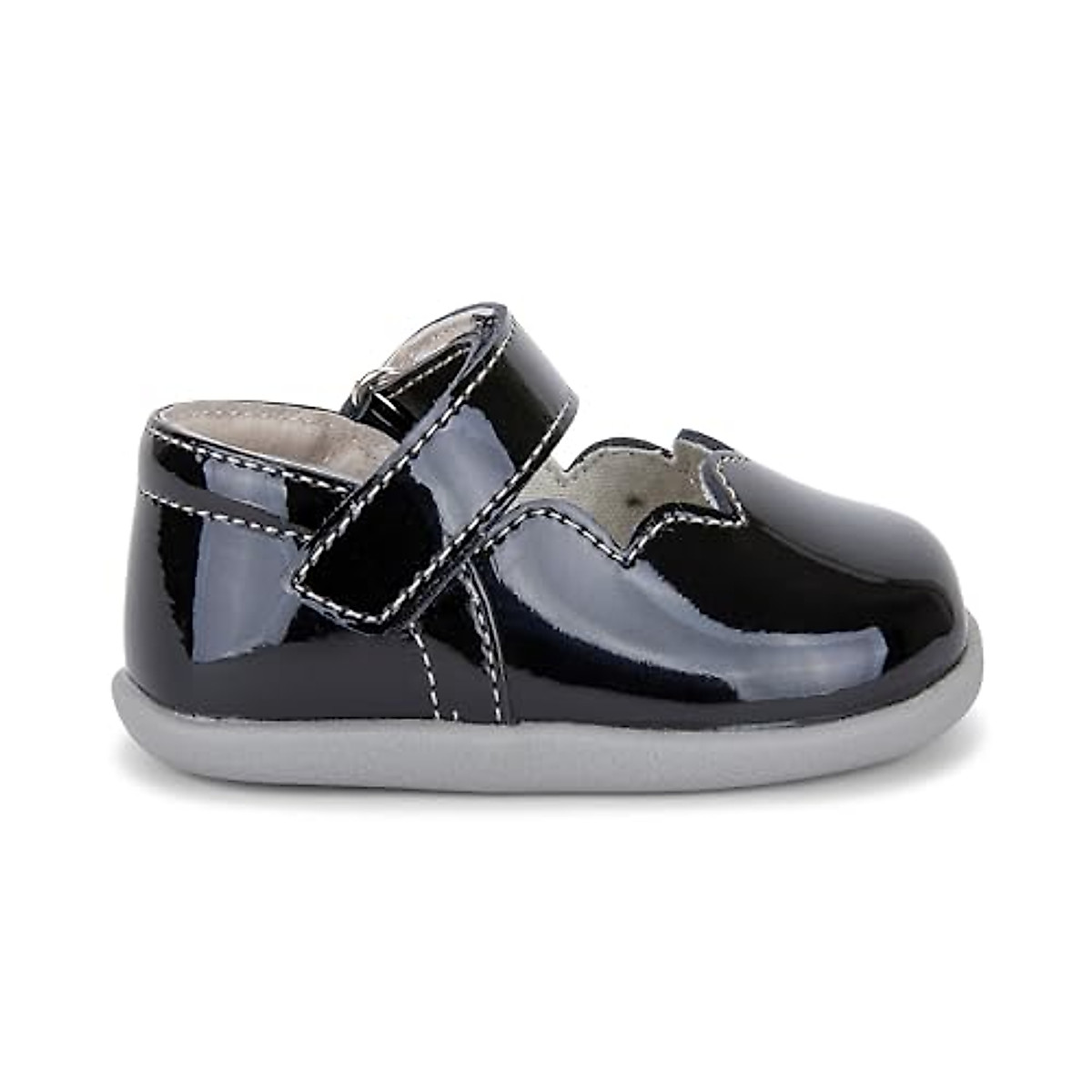 See Kai Run - Susie Mary Jane Shoe for Infants, Black Patent, Infant 5