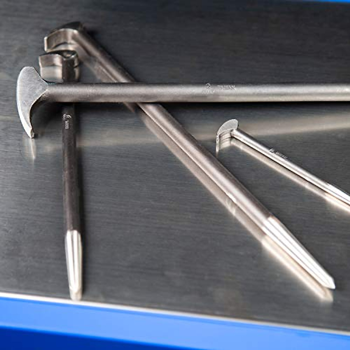 SUNEX TOOLS 9804 Rolling Head Pry Bar Set, 6-Inch - 20-Inch, 4-Piece