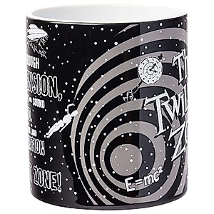 Silver Buffalo The Twilight Zone Logo Ceramic Mug, 20 Ounces