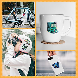 Printable Holographic Sticker Paper 30 sheets Vinyl Rainbow Sticker Paper for Inkjet & Laser Printer, Dries Quickly Waterproof Sticker Paper - 8.5 x 11 Inch-6 style for 5 sheets each