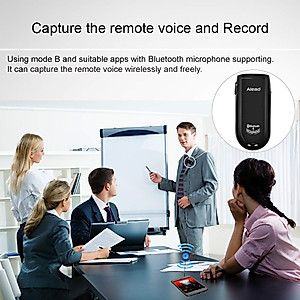 Alead Nolan MIC2 Bluetooth Microphone, Long Range, Low Latency, Clear Sound for Education webinar, Conference, Voice Recording, Hearing Impairment, PA Systems, PC Audio