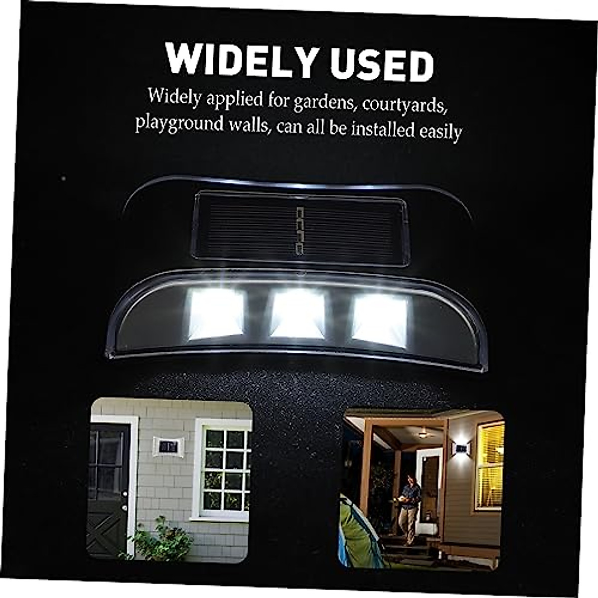 Uonlytech 1 Set Night Light Wall Lights Outdoor Exterior Outdoor Wall Lights Outdoor Wall Sconce Patio Wall Lights Exterior Wall Lantern Down Lights Outdoor Solar Powered Lamp Home Wall Lamp