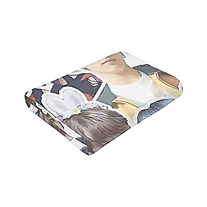 Blanket Jungkook Jeon Jung Kook Super Soft and Comfortable Fleece Blanket Throw Blanket Picnic Blankets Camping Blanket Beach Blanket for Decoration Bedroom Living Room Yoga (80"x60")