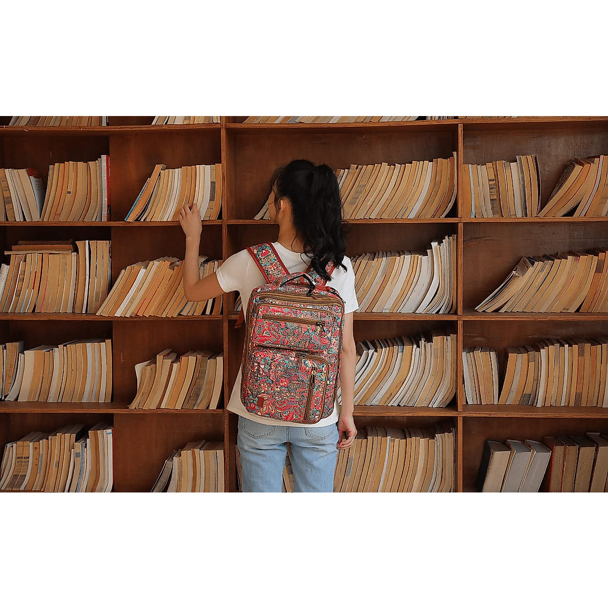 Baosha Convertible Backpack Briefcase 15.6 Inch Laptop Bag Case Outdoor Travel Backpack Hiking Rucksack for Women BC-04 (HS)