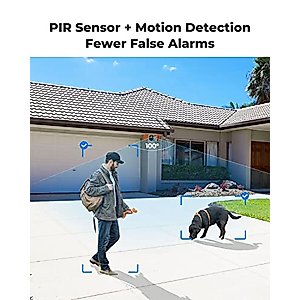 REOLINK Security Camera Outdoor, 1080p Plug-in WiFi Camera for Home Security, PIR Motion Detection, Color Night Vision with Spotlights, Two-Way Talk, Micro SD Card Local Storage, Lumus
