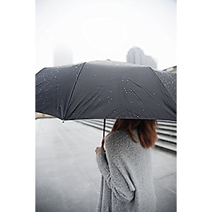 Third Floor Umbrellas 46 Inch Automatic Open and Close Inverted Umbrella – Compact Reverse Umbrella Windproof – Big Lightweight Upside Down UV Travel Umbrella for Car – Closes Inside Out