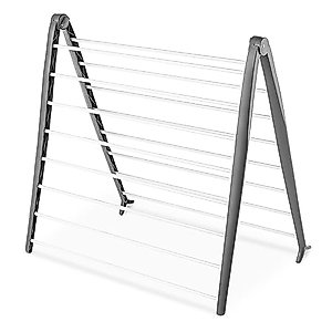 SECTTI Space-Saving Folding Drying Rack - Extend Your Clothes’ Lifespan with 20 LB Capacity: Cost-Efficient Alternative to Machine Drying - Measures 3.0 L x 26.75 W x 53.125 H Inches