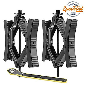 EPOARTIST Camper Wheel Chock Stabilizer Scissor 2 Sets for RV Travel Trailer tire chalks Rust-Proof