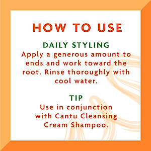 Cantu Sulfate-Free Hydrating Cream Conditioner with Shea Butter for Natural Hair, 25 fl oz