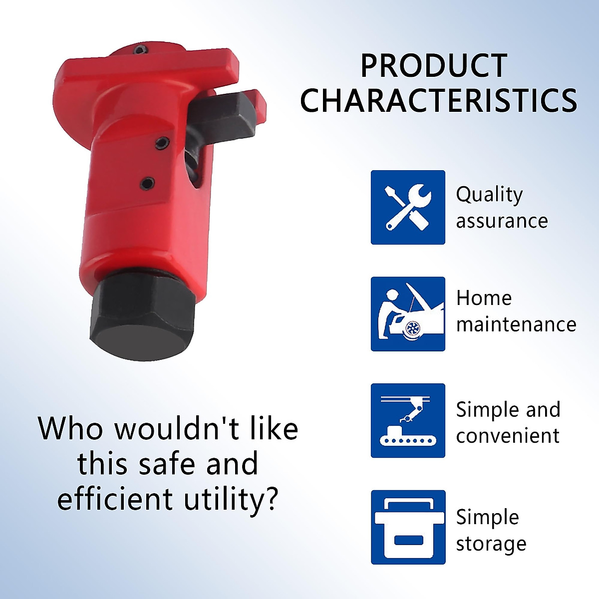 Car Strut Spreader Tool,Heavy Duty Car Strut Shock Absorber Socket Spreader Tool for 5.0-10.5 mm,Professional Automotive Tools Compatible with Ford BMW Audi VW (Red)