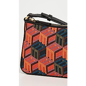 MCM Women's Cubic Logo Jacquard Mini Shoulder Bag, Multi, One Size