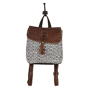 Myra Bag Leffi's Upcycled Canvas & Leather Backpack S-1567