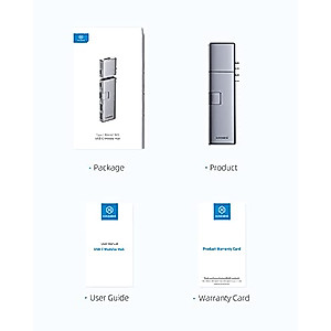 Hagibis USB C Hub Modular Magnetic USB Type-C Hub with 4K@60Hz HDMI, Separated Dual USB-C Adapter for MacBook Pro Air M1/2020/2019/2018 iPad Pro, Gigabit Ethernet, USB 3.0, 100W Power Delivery (RJ45)