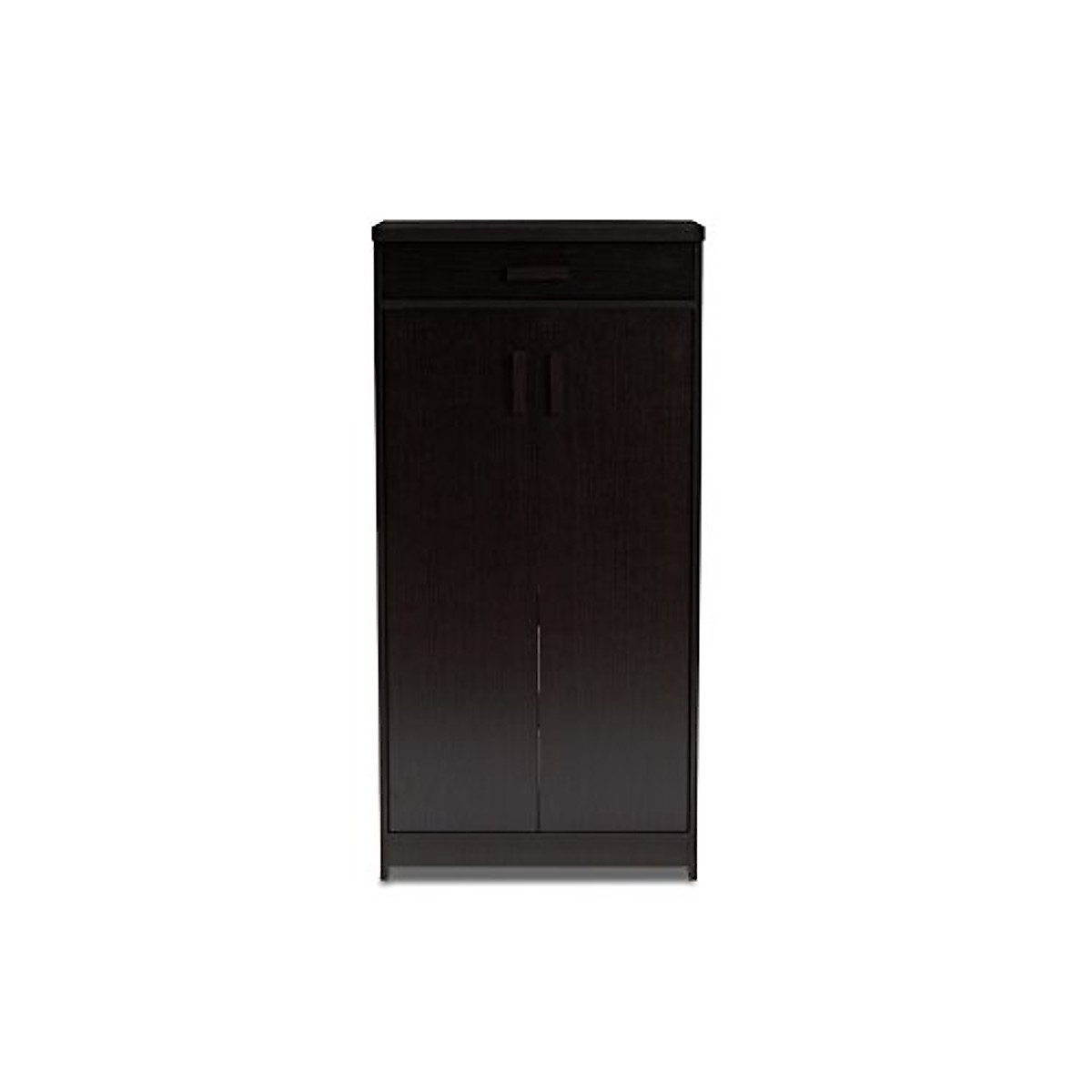 Baxton Studio Valdoise Shoe Cabinet, Wenge Dark Brown