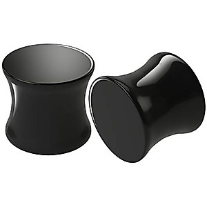 2pc Acrylic Double Flared Plugs Ear Stretching Piercing 00 Gauge 10mm Plastic Earring Cool