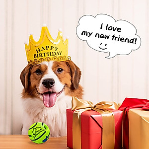 Five Thousand Years Small（3.14" Diameter Wobble Dog Toys Ball,Shake Make Giggle Sound,Squeaky Dog Toys Ball,Chewing Ball for Training,Herding Balls Indoor Outdoor Safe Dog Gifts for Puppy Small Dogs