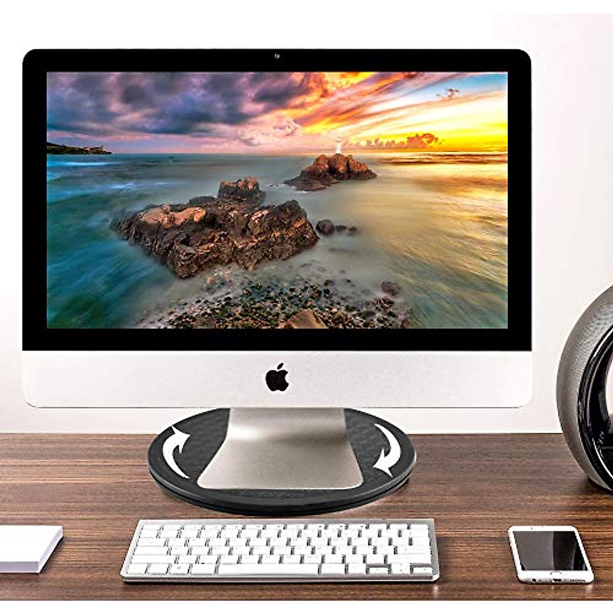 HOME-X 10” Heavy-Duty Turntable, Kitchen Cabinet Organizer, Rotating Platform, Lazy Susan, Rotating Swivel Turntable-88 lbs Capacity