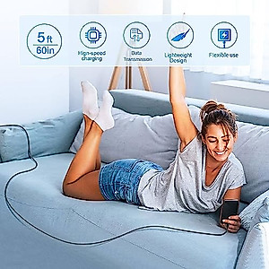 LIAUBN TCL Cell Phone Charger Cable for TCL 10L, TCL 10 5G UW, TCL 10 Plus, TCL 10 SE, TCL 10 Pro, TCL 20 Pro 5G, TCL 20S, TCL 20 SE, TCL 30 SE, TCL 30XL 2022, TCL 405, TCL 40R Type-C Charging Cable