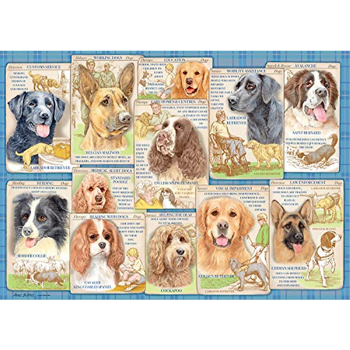 Ravensburger Dutiful Dogs Jigsaw Puzzle 1000 Piece for Adults and Kids Age 12 and Up