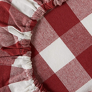 DII Reusable Cloth Bowl Cover Collection Machine Washable, Cotton with Elastic Stretch for Food Storage, 10.25"/8.25"/7.5" Diameter, Farmhouse Plaid, Stone, 3 Piece