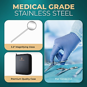 Advanced Dissection Kit Biology Lab Anatomy Dissecting Set with Stainless Steel Scalpel Knife Handle Blades for Medical Students and Veterinary by InstaSkincare