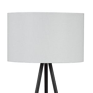 Catalina 19973-000 Mid-Century Modern Tripod Floor Lamp, 61.25", Black Classic