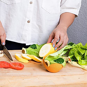 Beeswax Wrap 8 Pack, Reusable Beeswax Food Wraps, Organic Sustainable Food Storage, Cheese Sandwich Paper