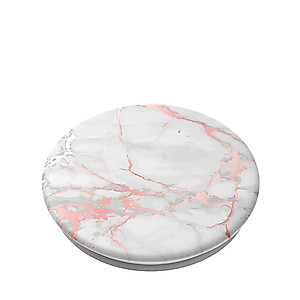 PopSockets Phone Grip with Expanding Kickstand, Marble PopGrip - Rose Gold Marble