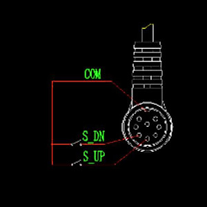 Lift Chair Remote Replacement, 8 Pin 2 Button Remote Handset Controller Plastic Hand Control Replacement for Lift Chair Power Recliner