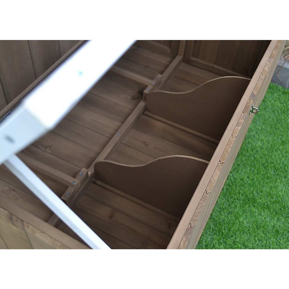 Omitree Deluxe Large Wood Chicken Coop Backyard Hen House 4-8 Chickens with 3 Nesting Box