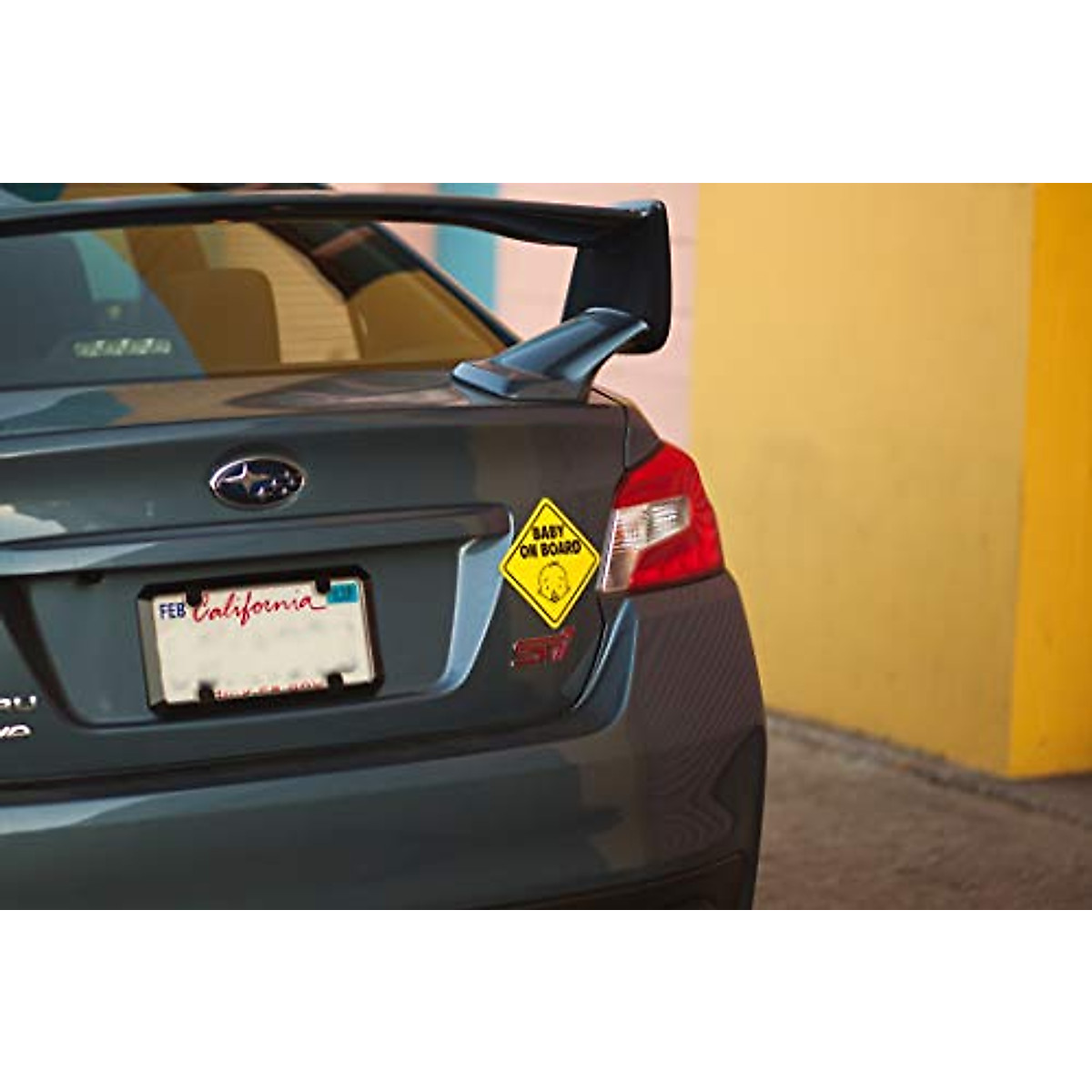 Babypop! Baby on Board Sticker for Cars (Magnetic) - Baby on Board Magnet for Car, Baby on Board Sign - Reflective Safety 2 Pack