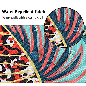 EHouseHome Patio Chair Seat Cushion Covers,Washable UV Resistant Slip Covers Replacement,Waterproof Outdoor Furniture Cushion Pillow Seat Cover for Couch,Garden,Sofa,22"×22"×4"(4 Covers Only,Monica)