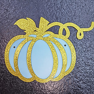 A Little Pumpkin is On His Way Banner,Little Pumpkin Banner,Little Pumpkin Baby Shower Decorations Boy,Pumpkin First Birthday Boy,Fall Baby Shower Decorations for Boy