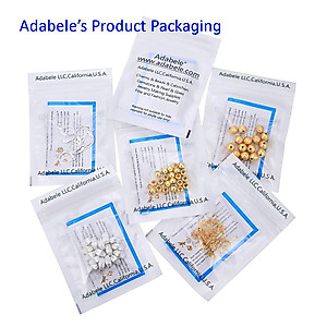 50pcs Adabele Hypoallergenic Tarnish Resistant 14mm (0.55 Inch) Round Hoop Huggie Earring Hooks Open Ring Ear Wire Sterling Silver Plated Brass for DIY Earrings Jewelry Making BF262-1