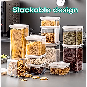 TBMax Dog Treat Container with Airtight Lids | 6 Pieces Plastic Dog Food Storage Containers Set | Pet Treat Jar for Dog Snacks Cat Treat Bird Seed