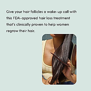 hers Hair Regrowth Treatment for Women with 2% Topical Minoxidil Solution for Hair Loss and Thinning Hair, Unscented, 2 Month Supply, 2 Pack