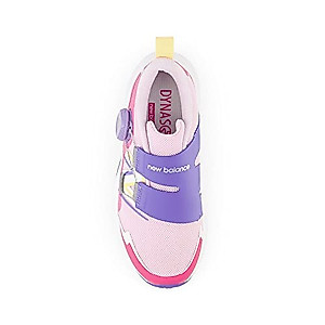 New Balance Girls Dynasoft Reveal V4 Boa, Light Raspberry/Hi-Pink/Electric Indigo, 2 Little Kid