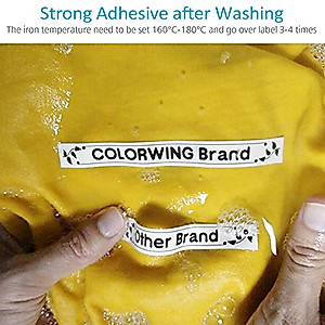 COLORWING Fabric Tape Replacement for Brother Iron On Label Tape TZe-FA231 TZ 12mm 0.47" White, for Brother Ptouch PTD400 PTD210 PT-1280 Label Maker, 3-Pack