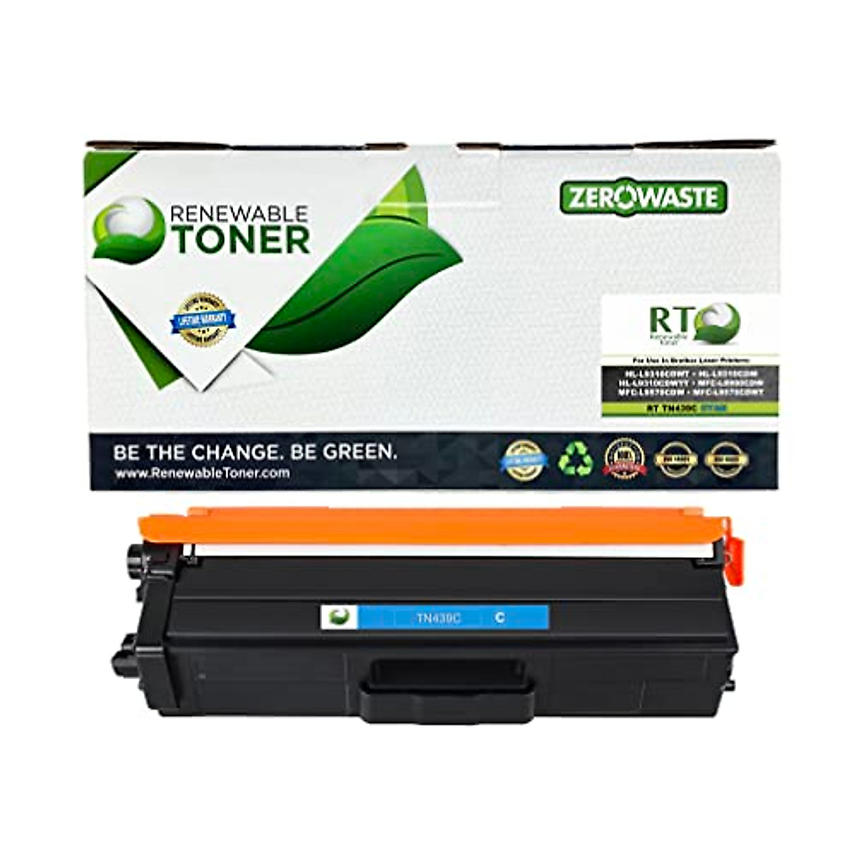 Renewable Toner TN-439C Compatible High Yield Replacement for Brother TN439 TN439C | for Use in HL-L9310CDWT HL-L9310CDW HL-L9310CDWTT MFC-L9570CDW MFC-L9570CDWT (Cyan)
