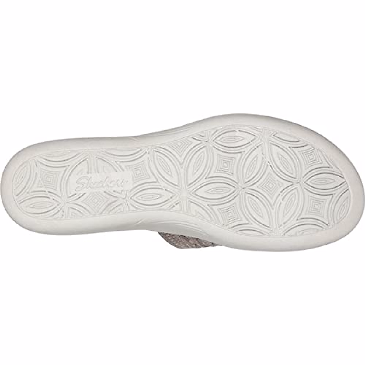 Skechers Women's Wedge Sandal, Taupe, 10