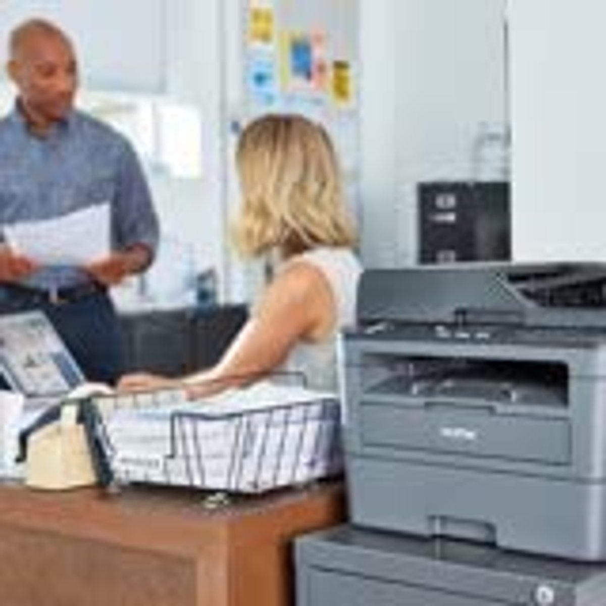 Brother Premium MFC-L2690DW Series Compact Monochrome All-in-One Laser Printer | Print Copy Scan Fax | Wireless | Mobile Printing | Auto 2-Sided Printing | ADF | 26 ppm | Refurbished