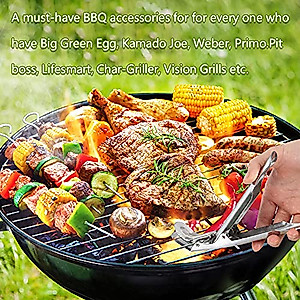 OLAMO Grid Gripper, Grill Gripper, BBQ Universal Grate Lifter, Grill Grid Lifter, Hot Plate Tongs, Cooking Gripper, BBQ Accessories, Grill Accessories, Grill Gripper