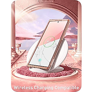 i-Blason Cosmo Series for Samsung Galaxy S22 Ultra 5G Case (2022 Release), Slim Stylish Protective Case with Built-in Screen Protector (Marble)