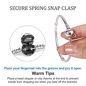 Parmuz Charm Bracelet For Woman 925 Sterling Silver Basic heart clasp Iconic Moments Snake Chain Bracelet Gift for Men Mother