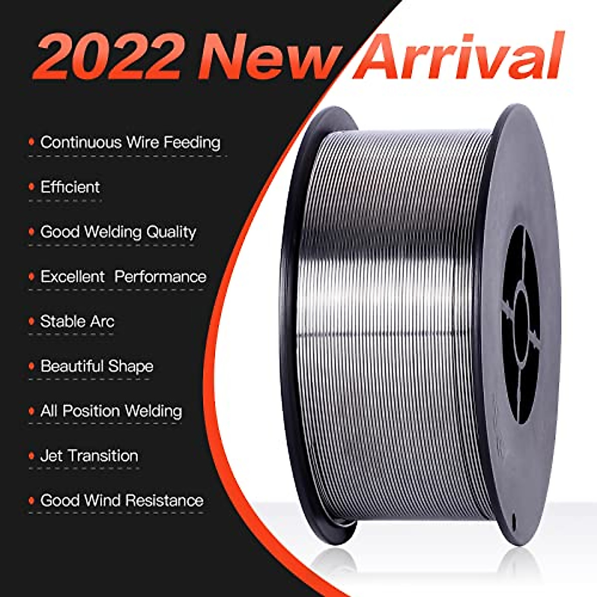 MIG Welding Wire, Flux Core Welder Wire E71T-GS .030" 2-Pound Spool Gasless Carbon Steel Mig Welding Wire