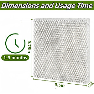 ITidyHome 4-Pack 10 Water Panel Replacement Humidifier Filter Compatible with Aprilaire Whole-House Humidifier Models 110, 220, 500, 500A, 500M, 550, 550A, 558, Compatible with Honeywell HC22P