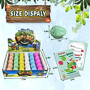 MIIRR Dinosaur Eggs, 30pcs Dino Smashers Eggs Kit as Easter Day Party Favors Games Supplies, Hatching in Water Growing Toys for Boys Girls 4-7