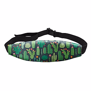 AFPANQZ Trendy Cactus Safety Stroller Carseat Headrest Cushion Travel Baby Car Seat Pillow Support Holder Strap Pillow for Kids Boys Girls Adjustable Gender Neutral Machine Washable Dark Green